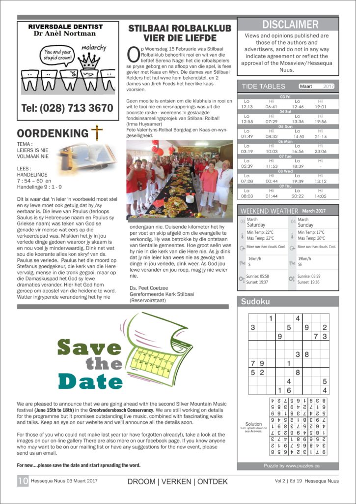 Hessequa Nuus / News