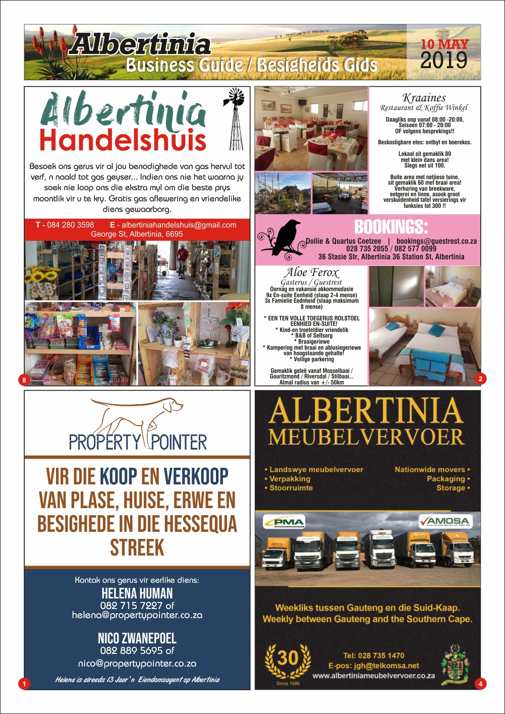 Hessequa Nuus – Vol 04 | Ed24 | 10 May (Albertinia Business Guide ...