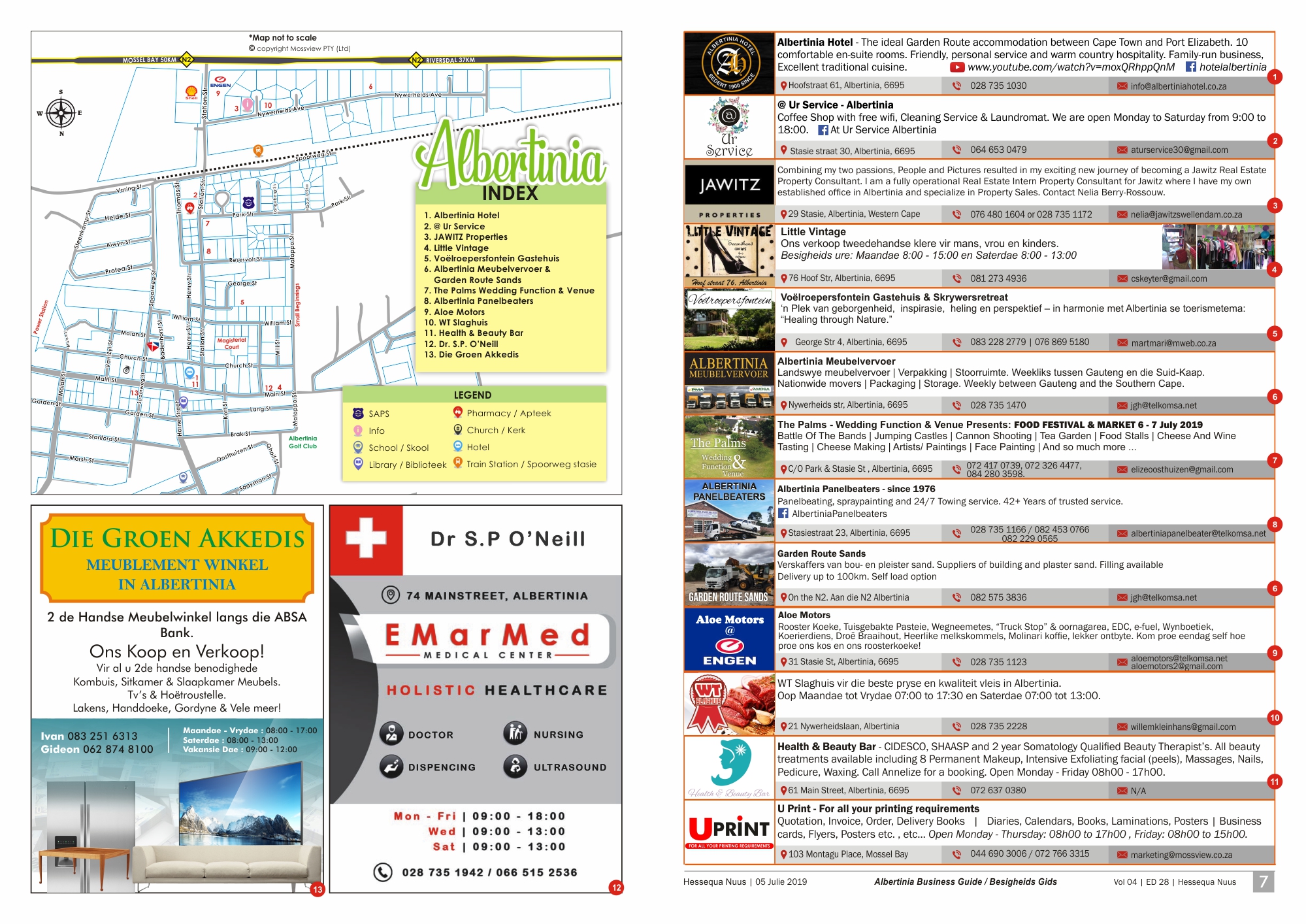 Albertinia – Besigheidsgids / Business Guide | 5 Julie 2019 – Hessequa ...